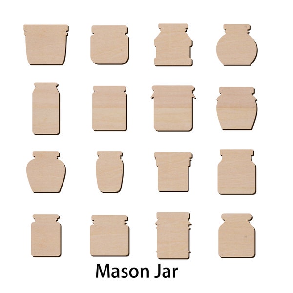 Wooden Mason Jar Cutout - Etsy