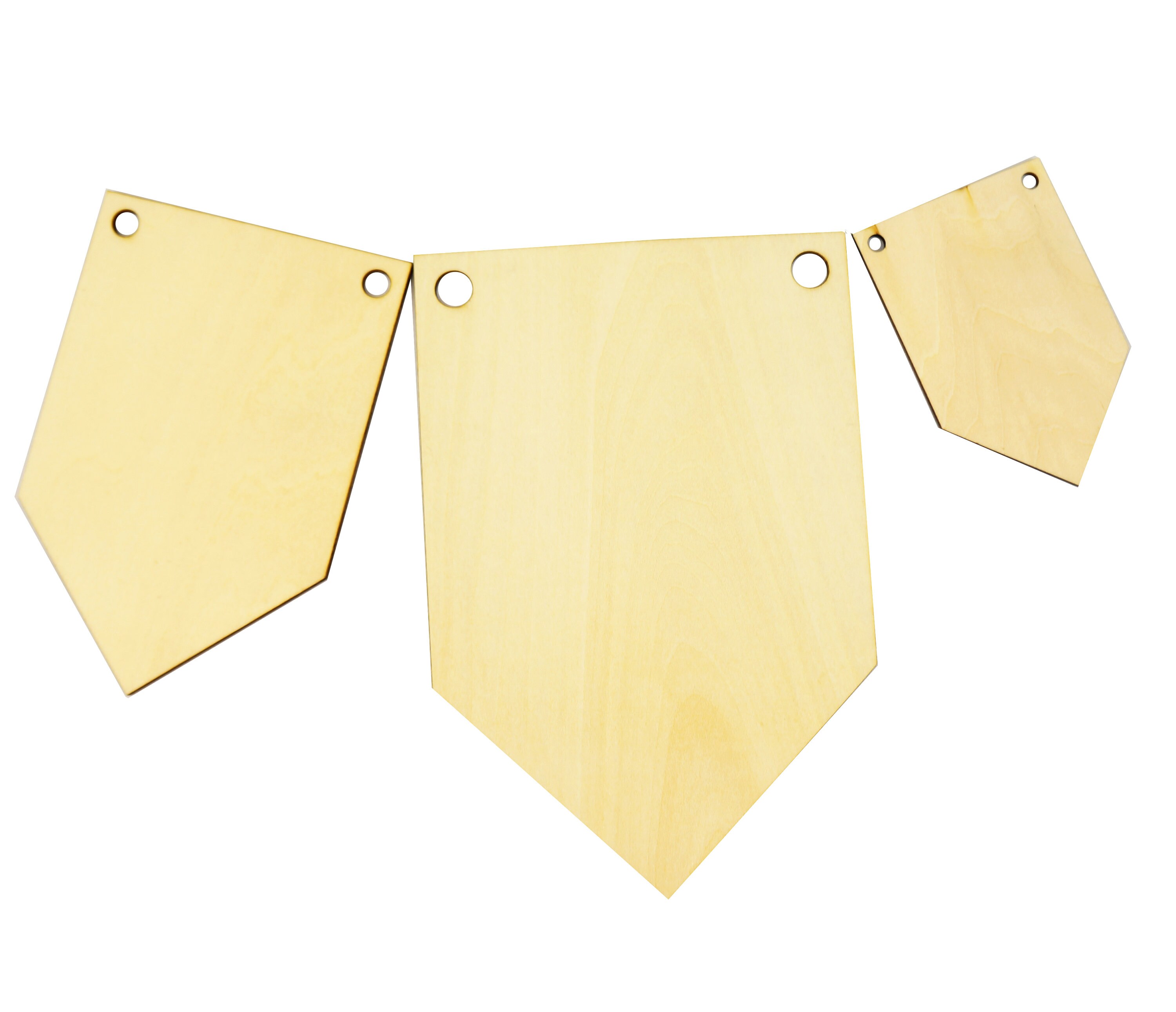 Personalised Alphabet Letter Bunting Banners Unfinished Wood | Etsy