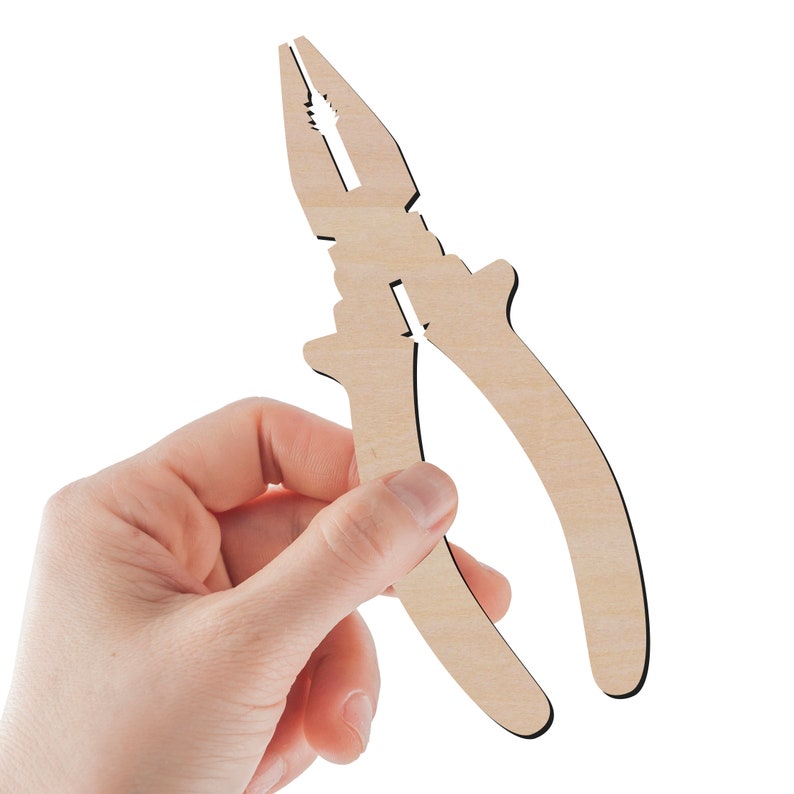 Hardware Tool Pliers Wood Cutout - Laser Cut Unfinished Wooden Blank ...