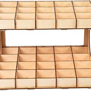 DIY Paint Stand Wooden Shelf Paint Holder Brush Holder for Large Paint ...