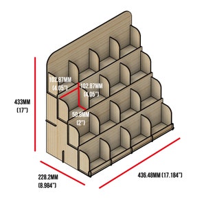 4 Inch Coaster Display Stand, Sticker Display Stand, 16 Pockets (4x4 ...