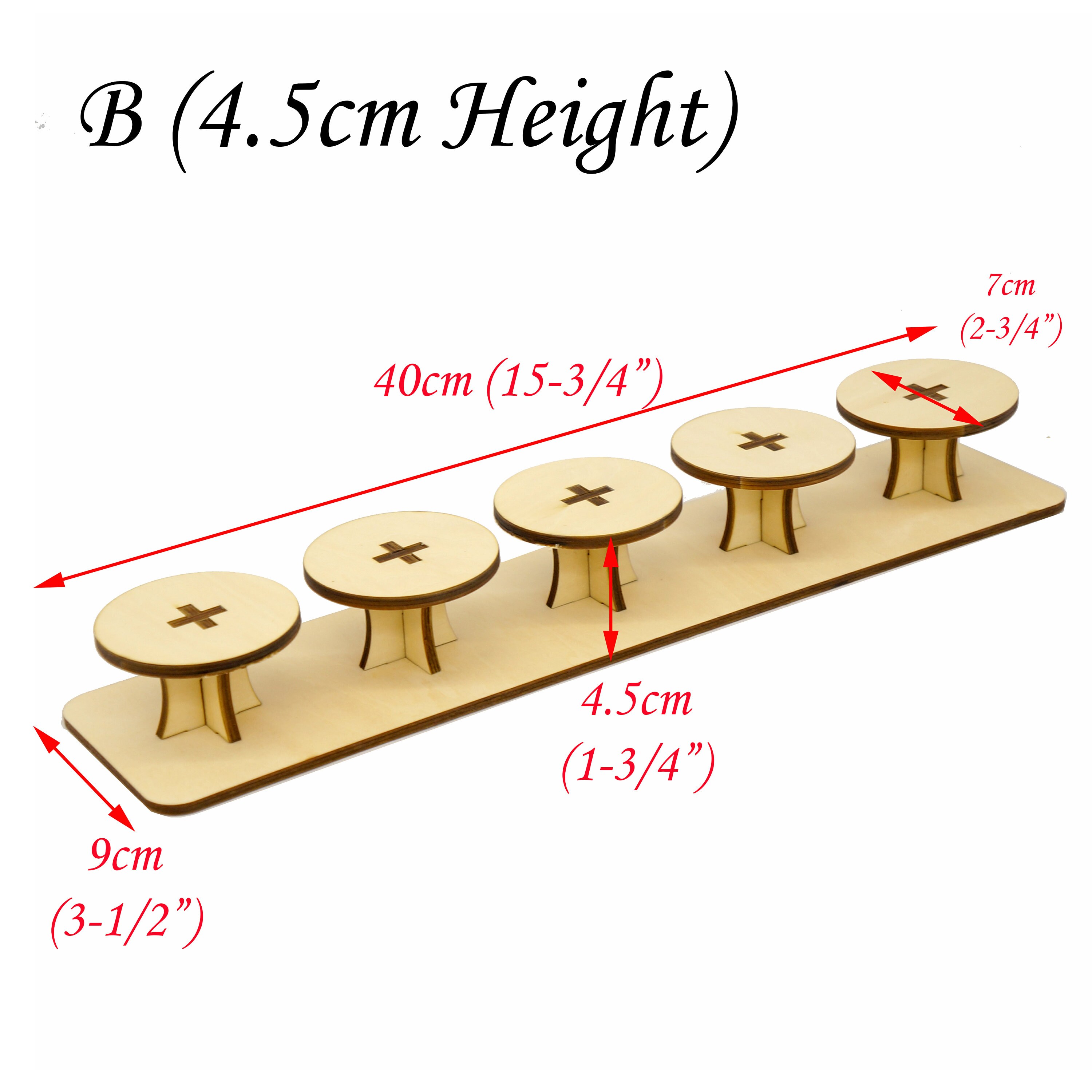 Set of 5 Round Table Display Stand for Jewelry Cupcake | Etsy