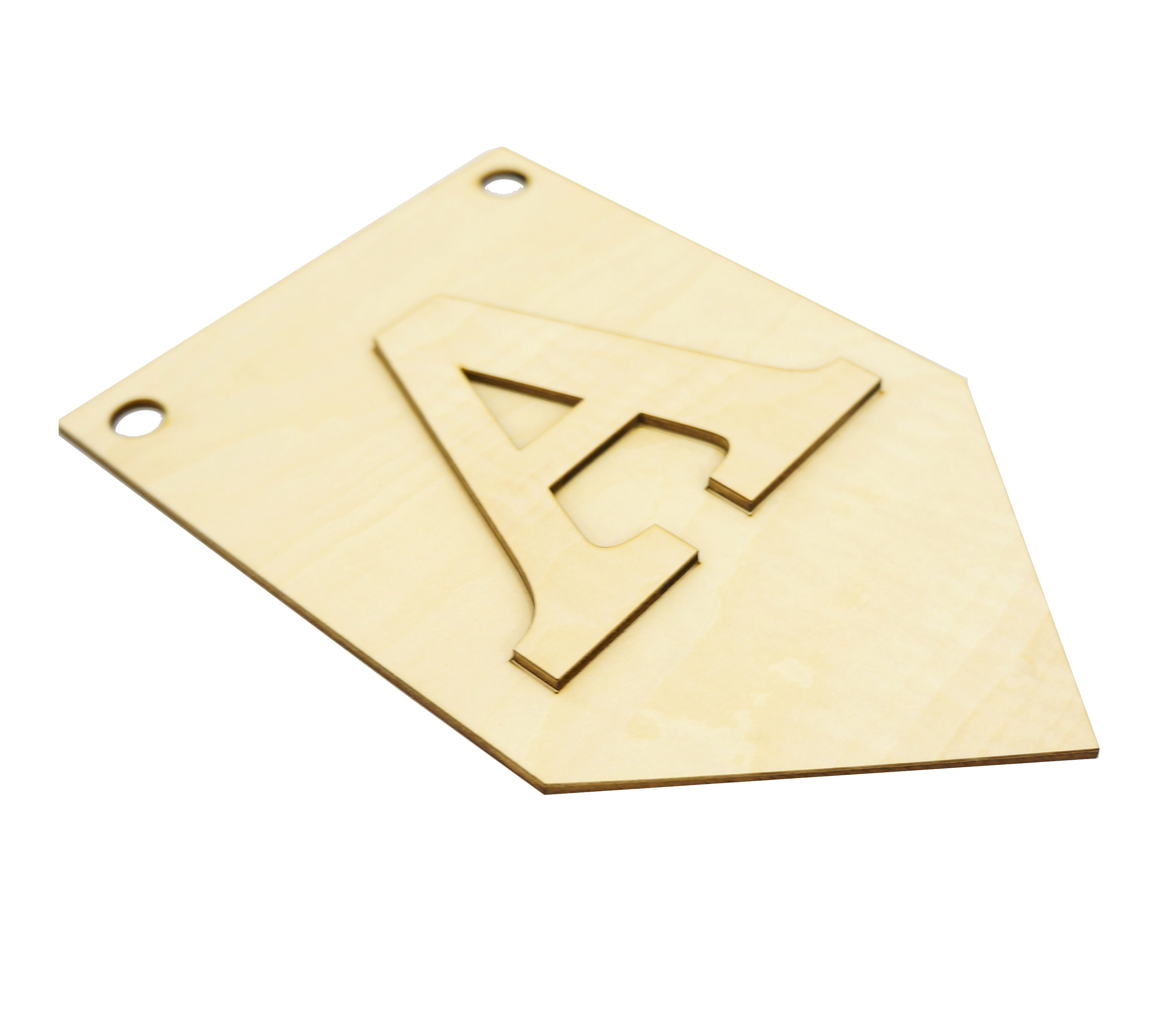 Personalised Alphabet Letter Bunting Banners Unfinished Wood | Etsy