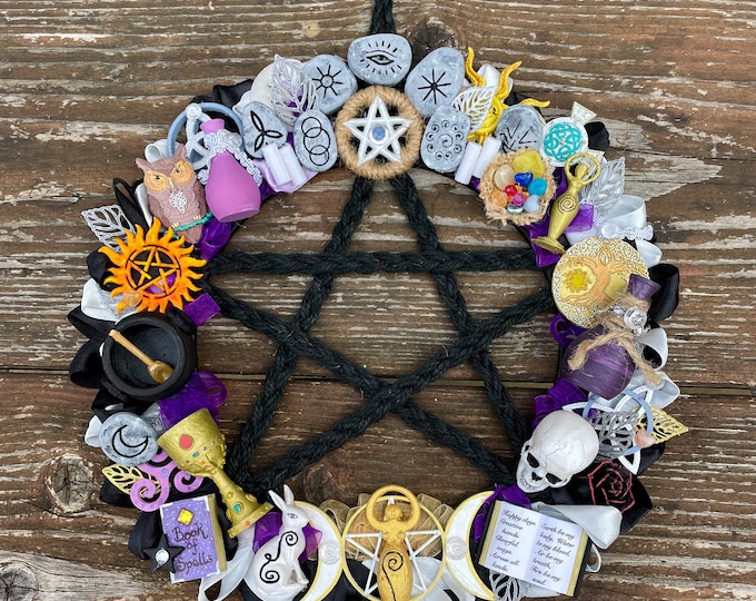 Wiccan Door Sign, Blessed Be Sign, Witchy Door Hanger, Pagan Door Decor ...