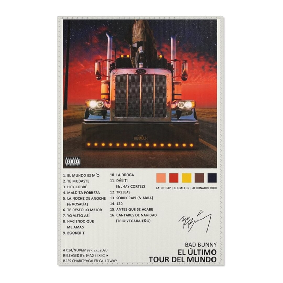 Bad Bunny El Último Tour Del Mundo Area Rug - Etsy