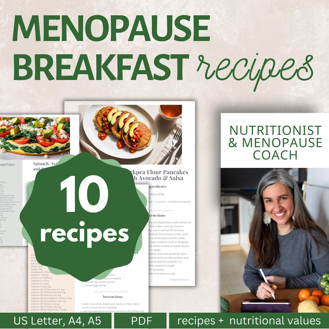 Menopause Breakfast Recipes: 10 Nutritional Recipes (PDF Download) - Etsy