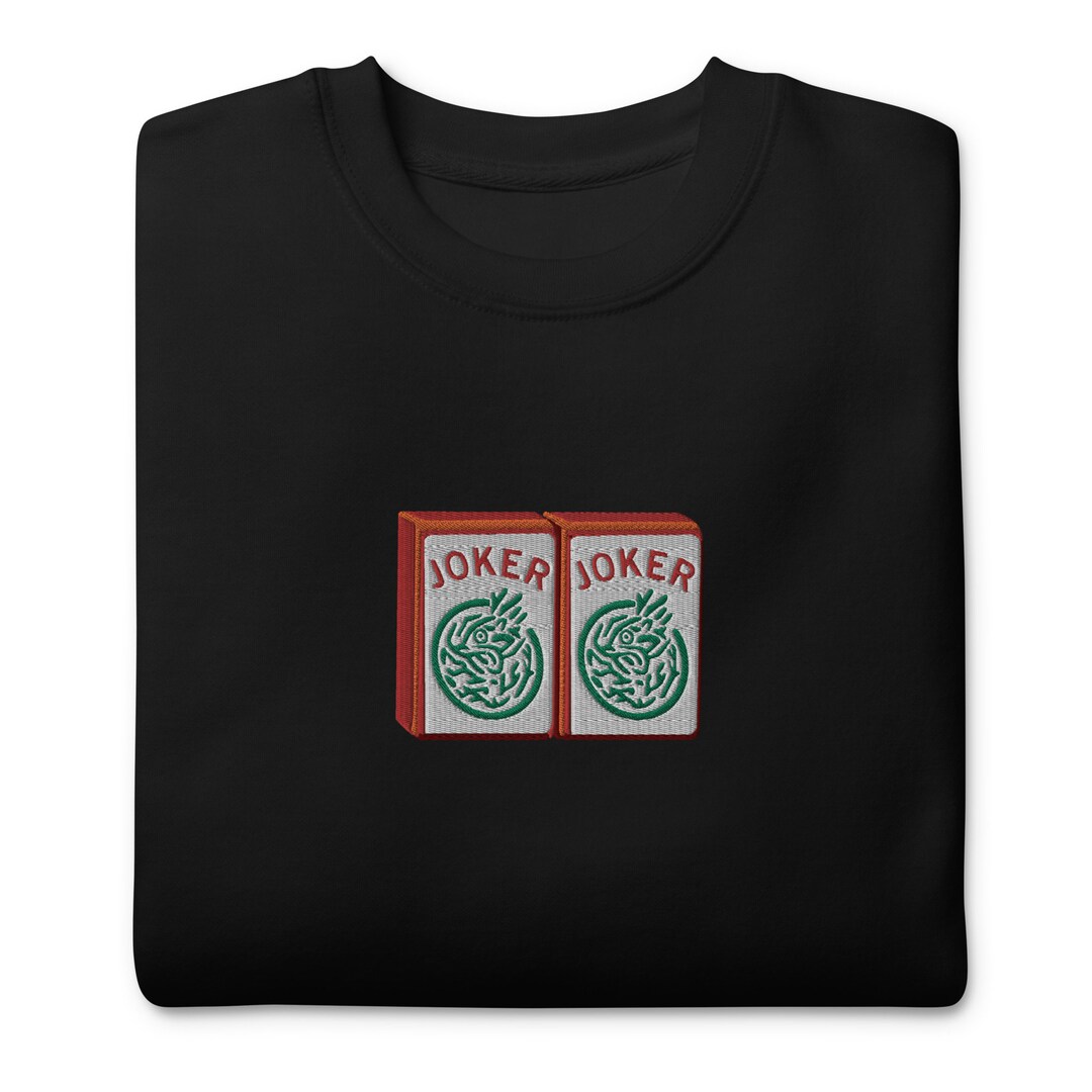 Mahjongg Embroidery Top, Mahjong Gift, Mahjongg Sweatshirt, Mahjongg ...