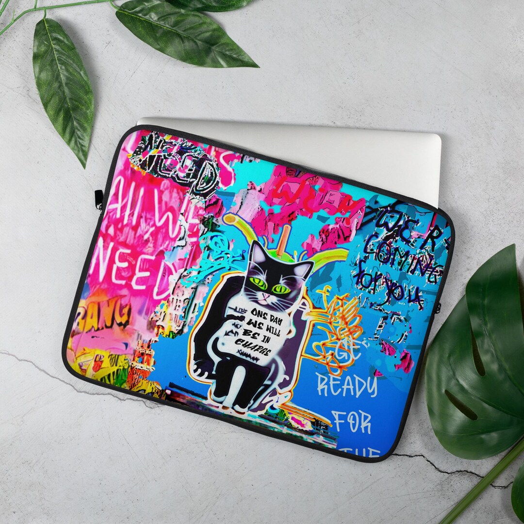 Banksy Graffiti Laptop Sleeve: Urban Art MacBook Pro Case - Etsy