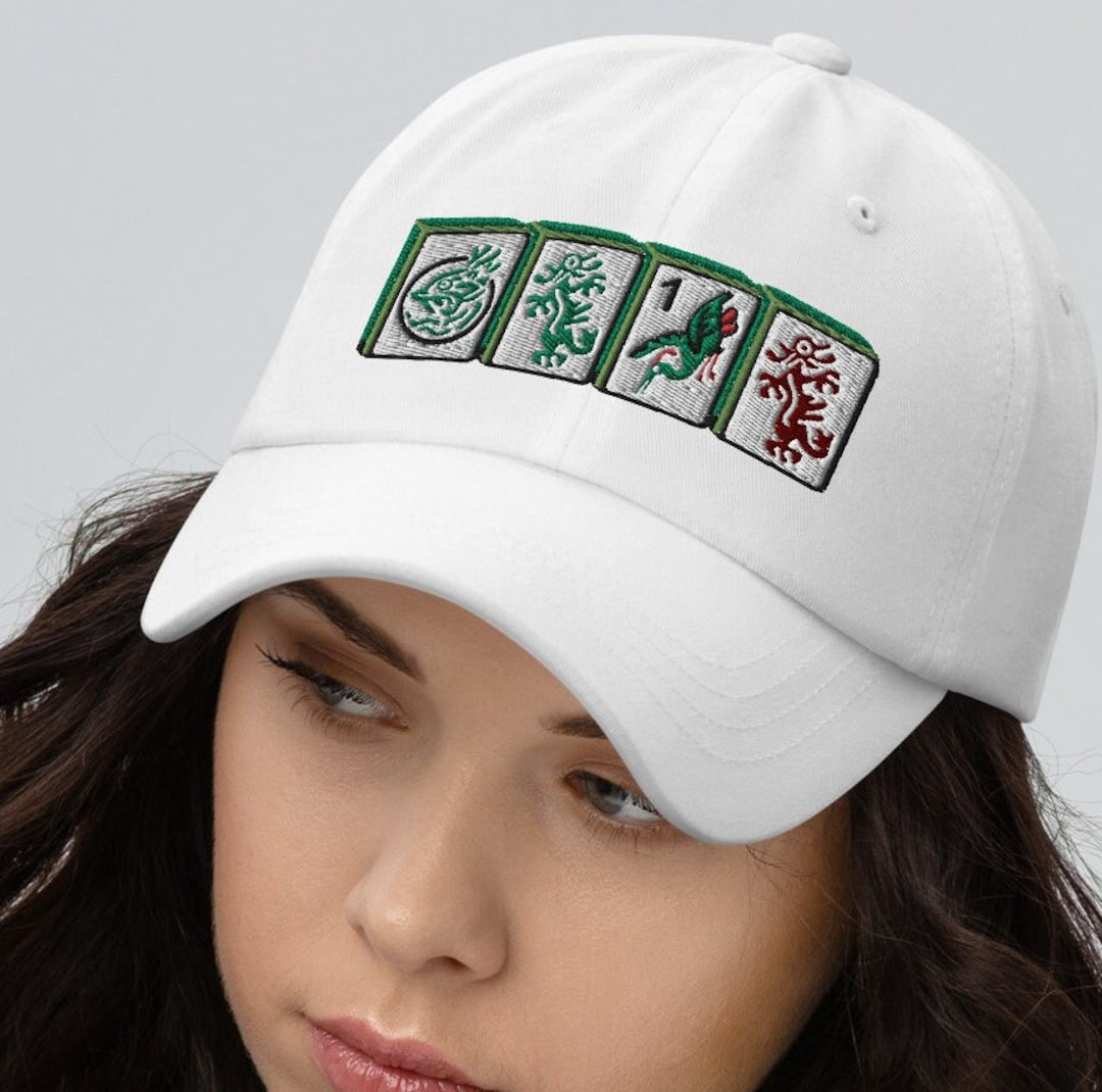 Mahjong Hat: Embroidered Twill Baseball Cap - Etsy