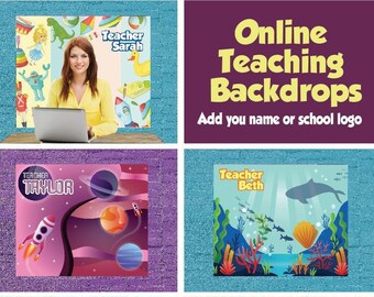 Online Teaching Backdrop - Etsy