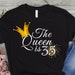The Queen is 80 80th Birthday Gift for Women 80th Birthday Shirt for ...