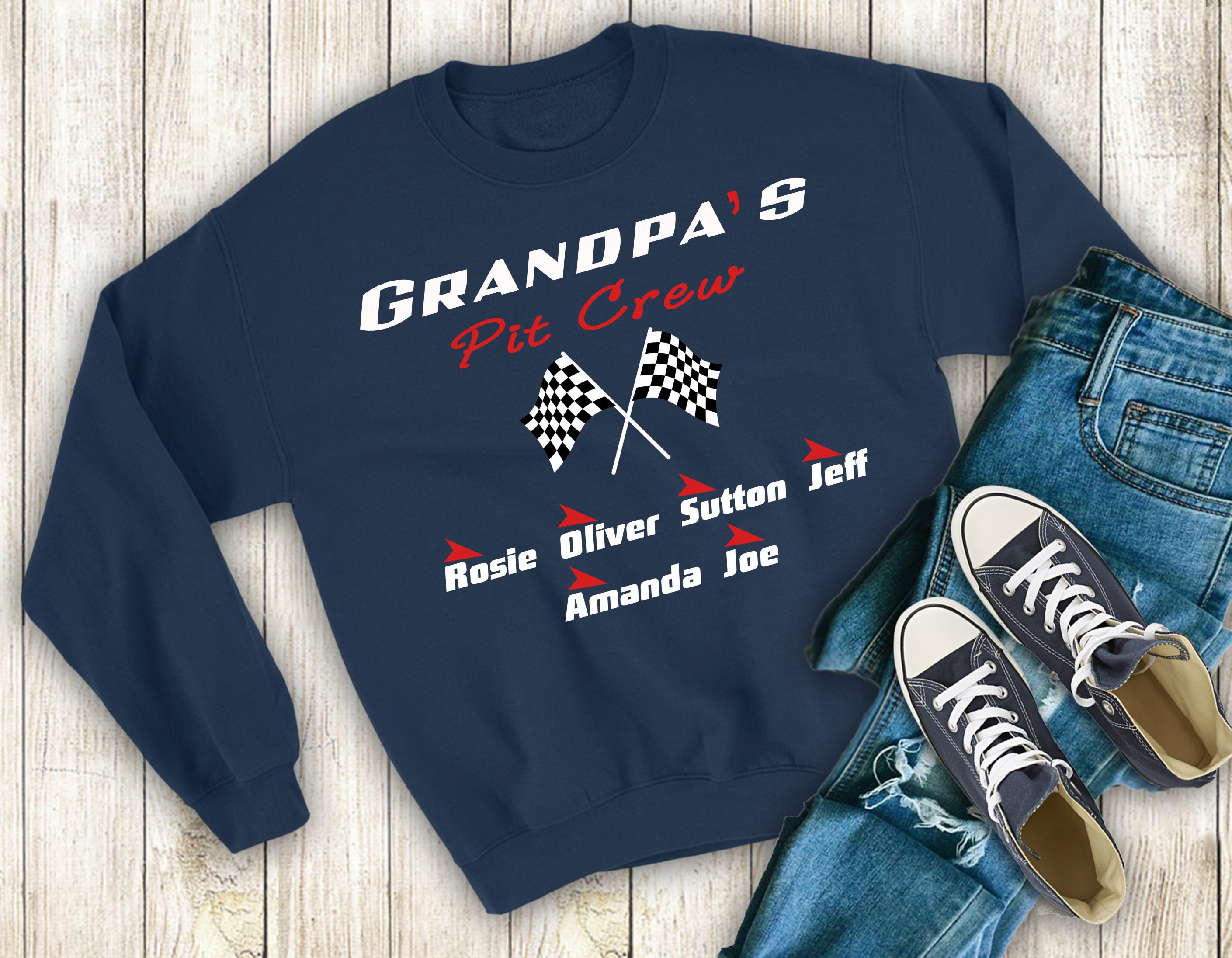 Papa NASCAR Racing Sweater Father's Day Gifts | Etsy