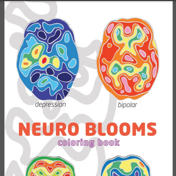 Coloring Book Mental on Brain - Etsy