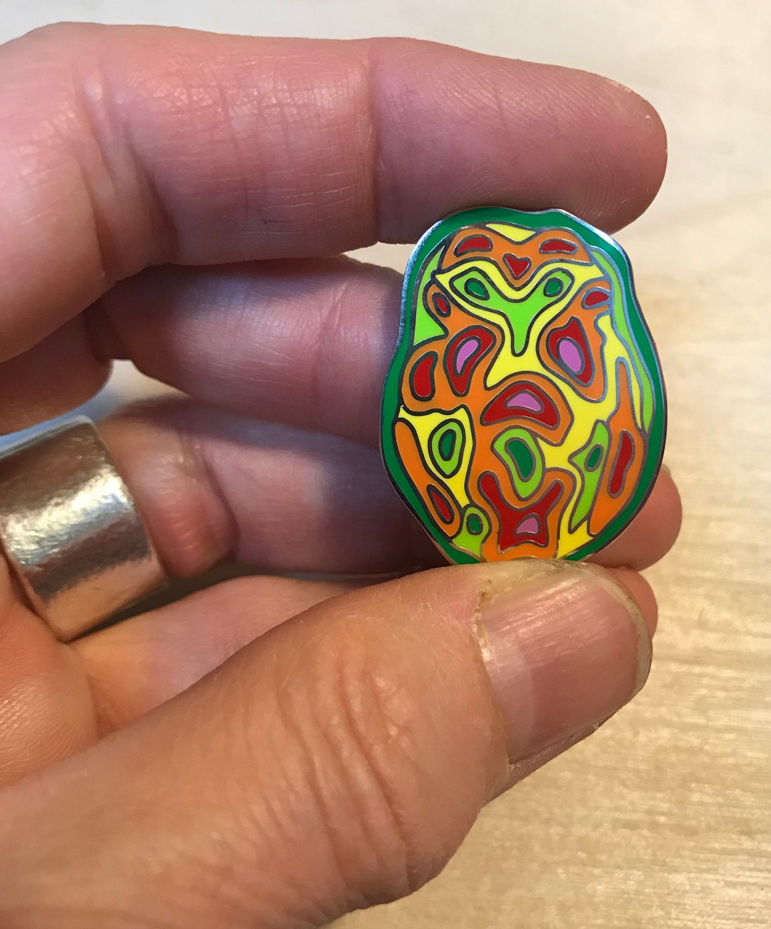 Brain Pin - Brain Art - Anxiety - Enamel Pin - Brain Scan - Mental ...