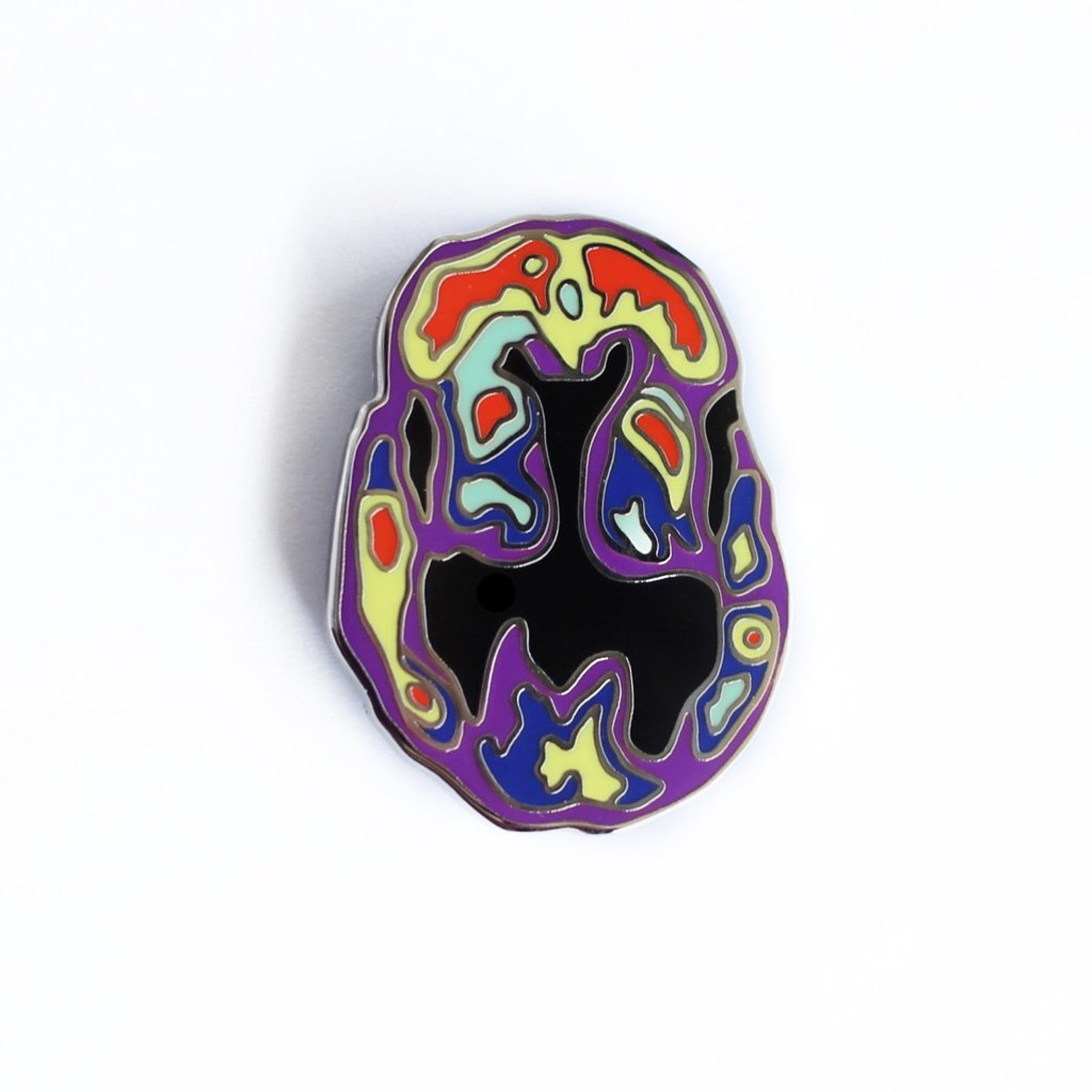 Brain Pin Enamel Pin Enamel Brain Pin Mental Health - Etsy