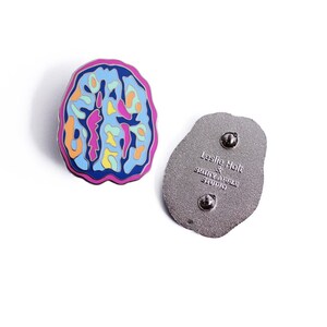 Neuro Bloom Brain Scan Pin - Science Art - Neuro Art- Enamel Pin ...