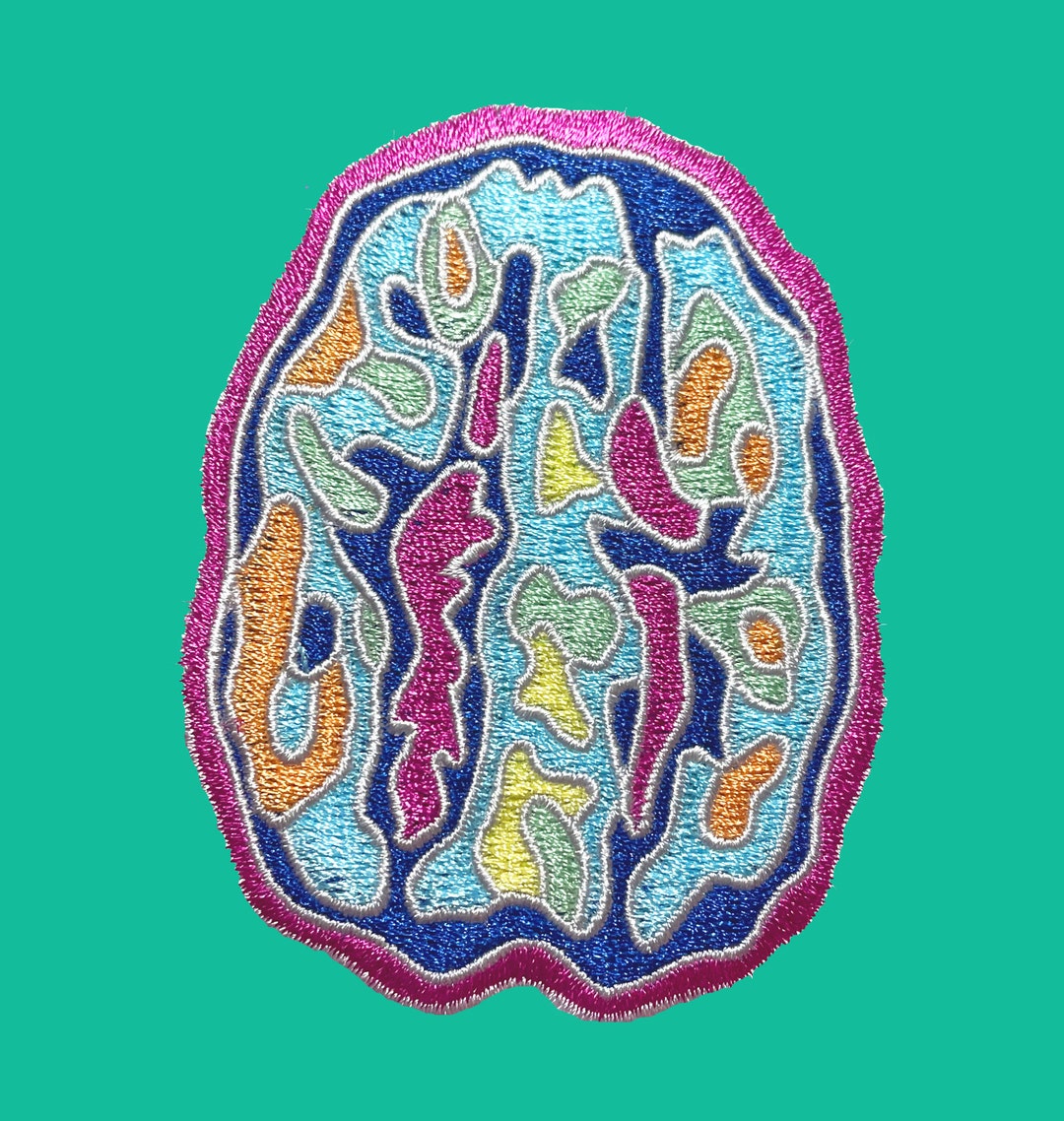 Iron-on Patch - Brain - Mental Health - Neuro Bloom - ADHD - Etsy