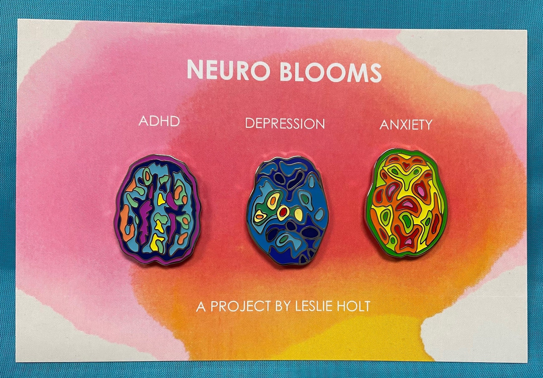 Brain Pin Enamel Pin Enamel Brain Pin mental Health - Etsy