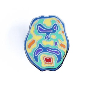 Brain Pin - Enamel Brain Pin - Enamel Pin - Neuro Bloom - Schizophrenia ...