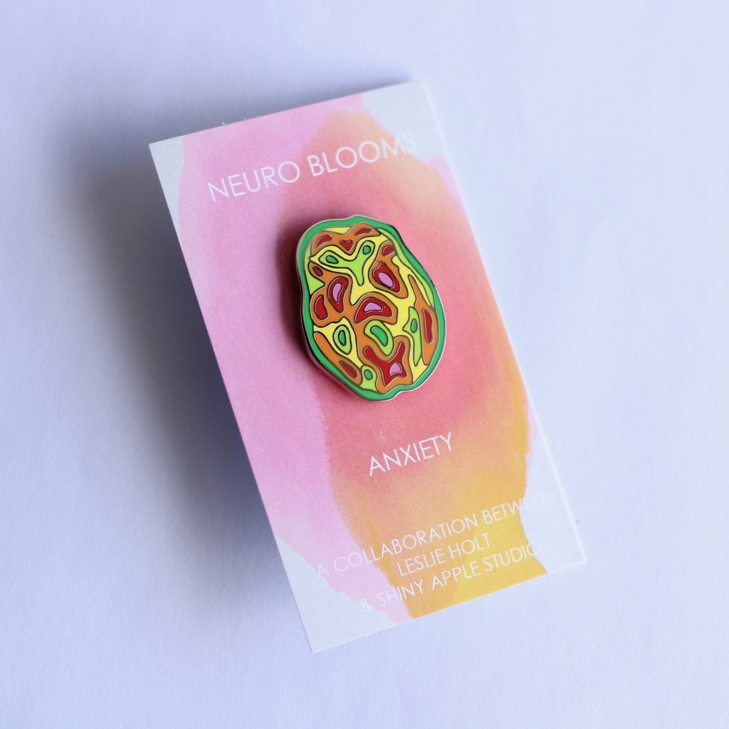 Brain Pin Brain Enamel Pin Enamel Pin Mental Health - Etsy UK