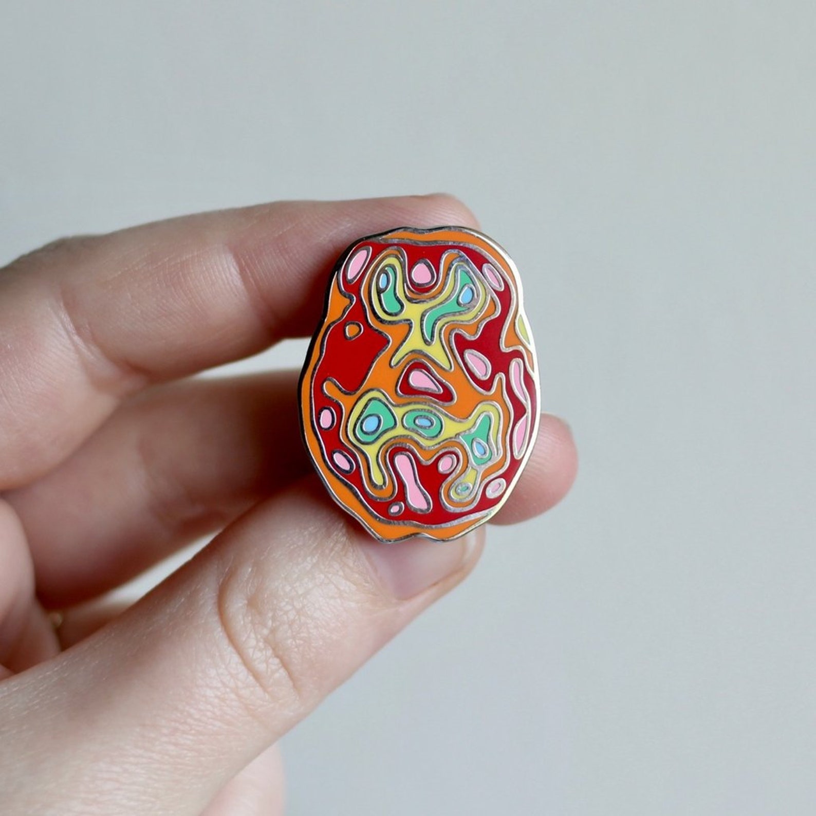 Brain Pin Enamel Brain Pin Enamel Pin Neuro Bloom - Etsy Australia