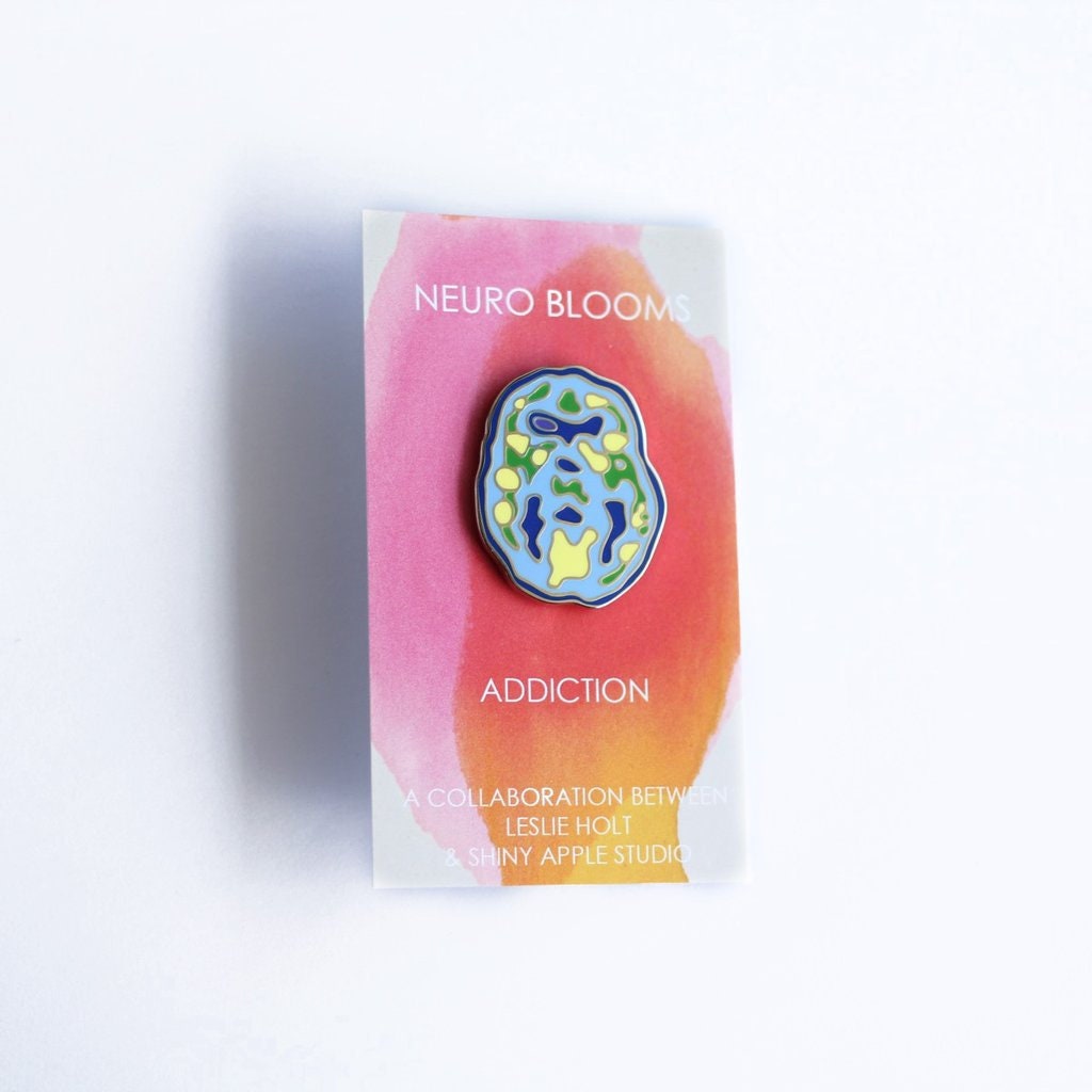 Brain Pin Enamel Brain Pin Enamel Pin Mental Health - Etsy