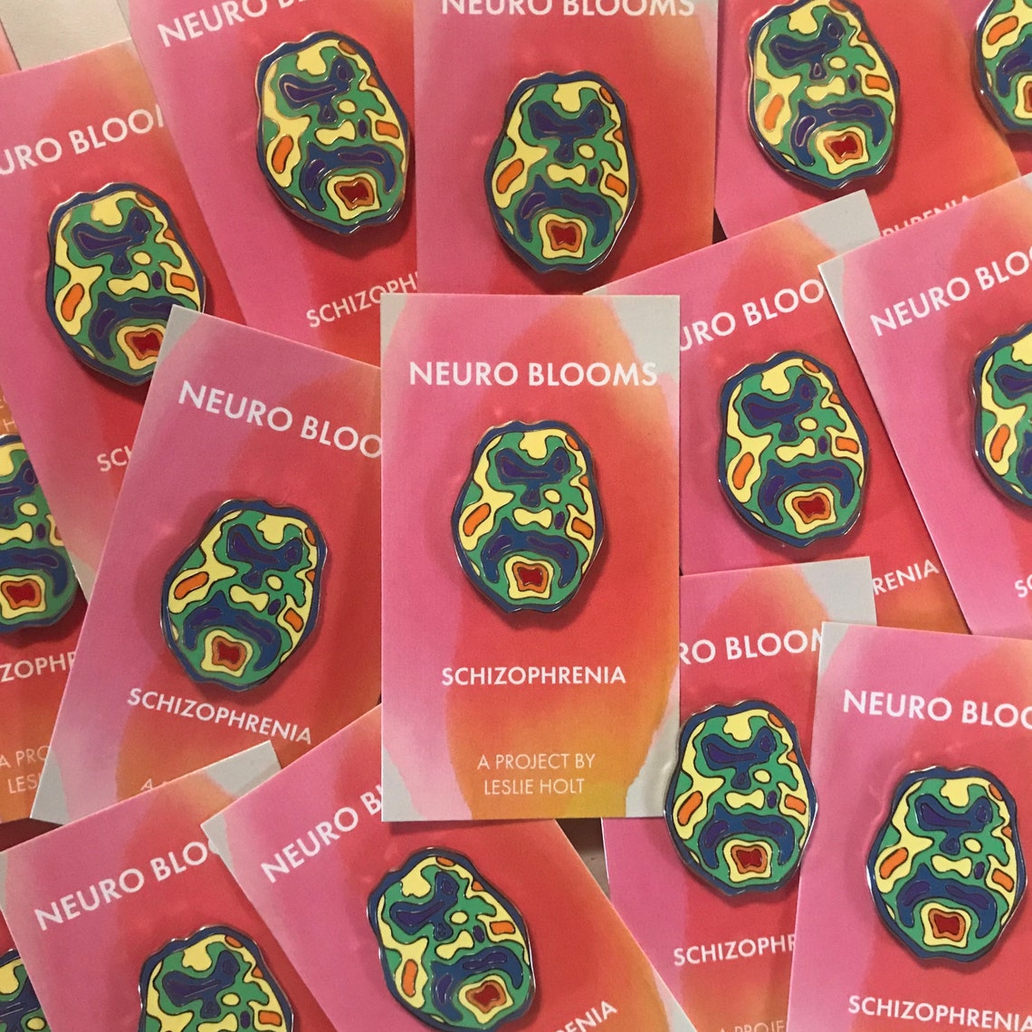 Brain Pin Enamel Brain Pin Enamel Pin Neuro Bloom - Etsy