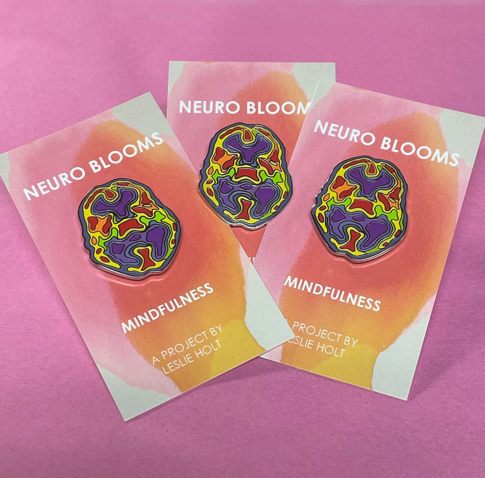 Brain Pin Enamel Pin Brain Enamel Pin mental Health - Etsy