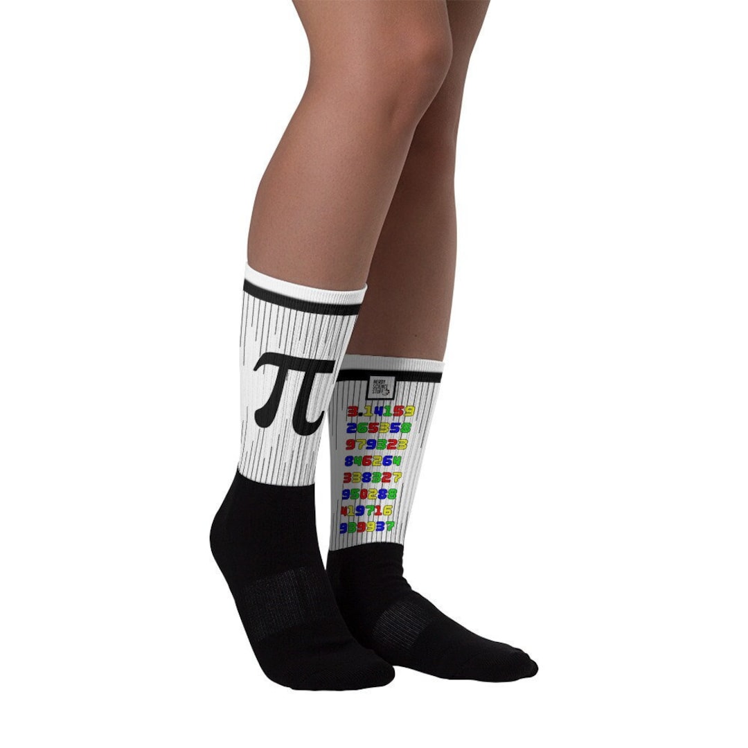 Mathematics Socks - Nerdy Science Stuff | 3.14159 | Pi | STEM - Etsy