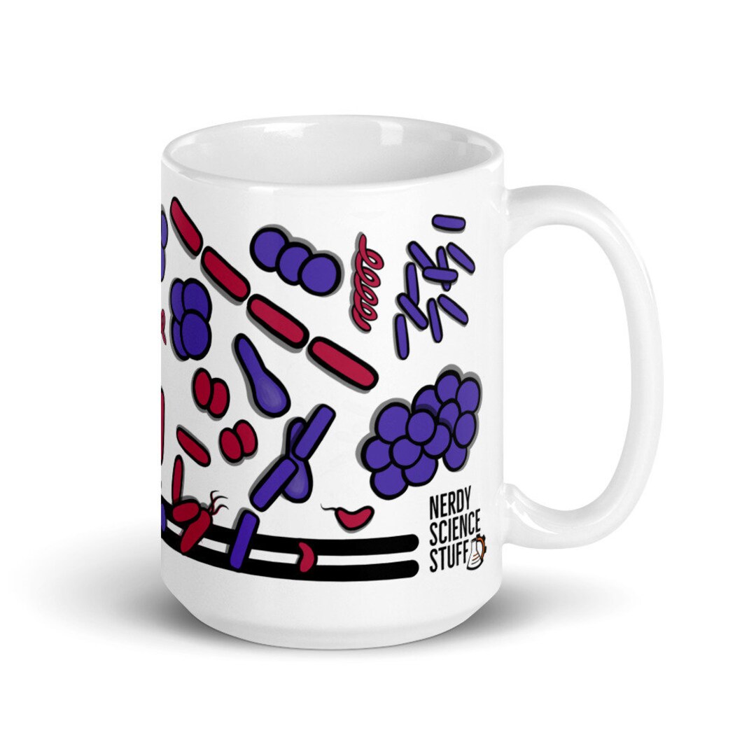 Microbiology Mug - Nerdy Science Stuff | Laboratory Science | Bacteria ...