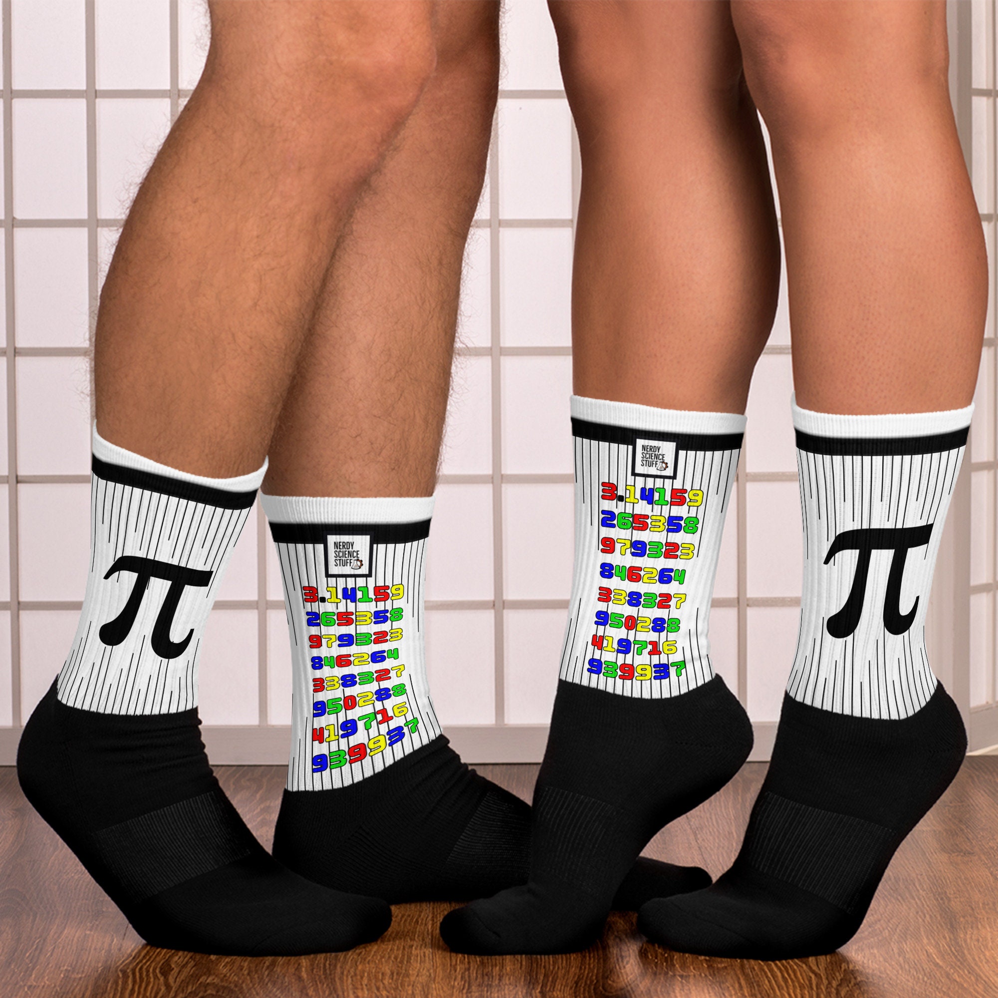 Mathematics Socks - Nerdy Science Stuff | 3.14159 | Pi | STEM - Etsy