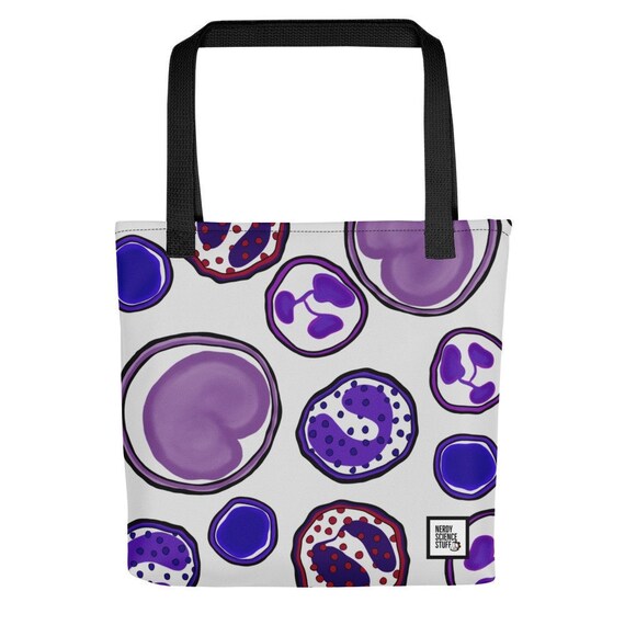 Hematology Tote Bag Nerdy Science Stuff White Blood Cells - Etsy