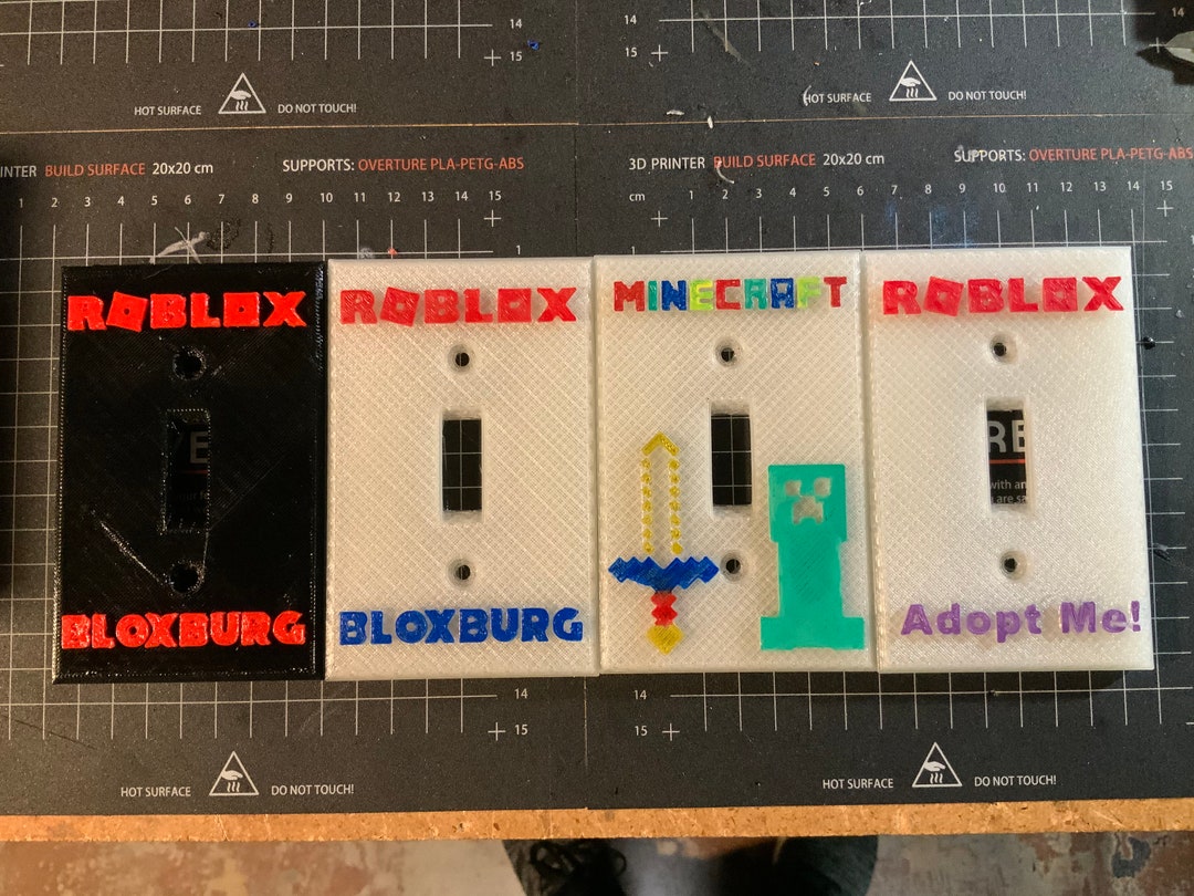 3D Printed Minecraft/roblox Glow in the Dark Light Switch - Etsy
