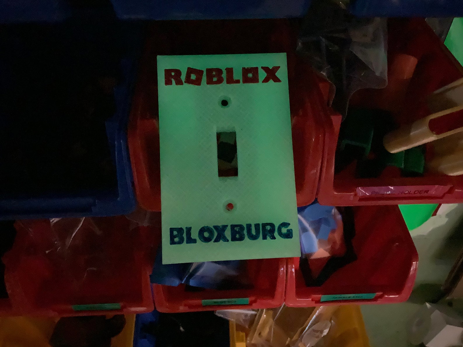 3D Printed Minecraft/roblox Glow in the Dark Light Switch - Etsy