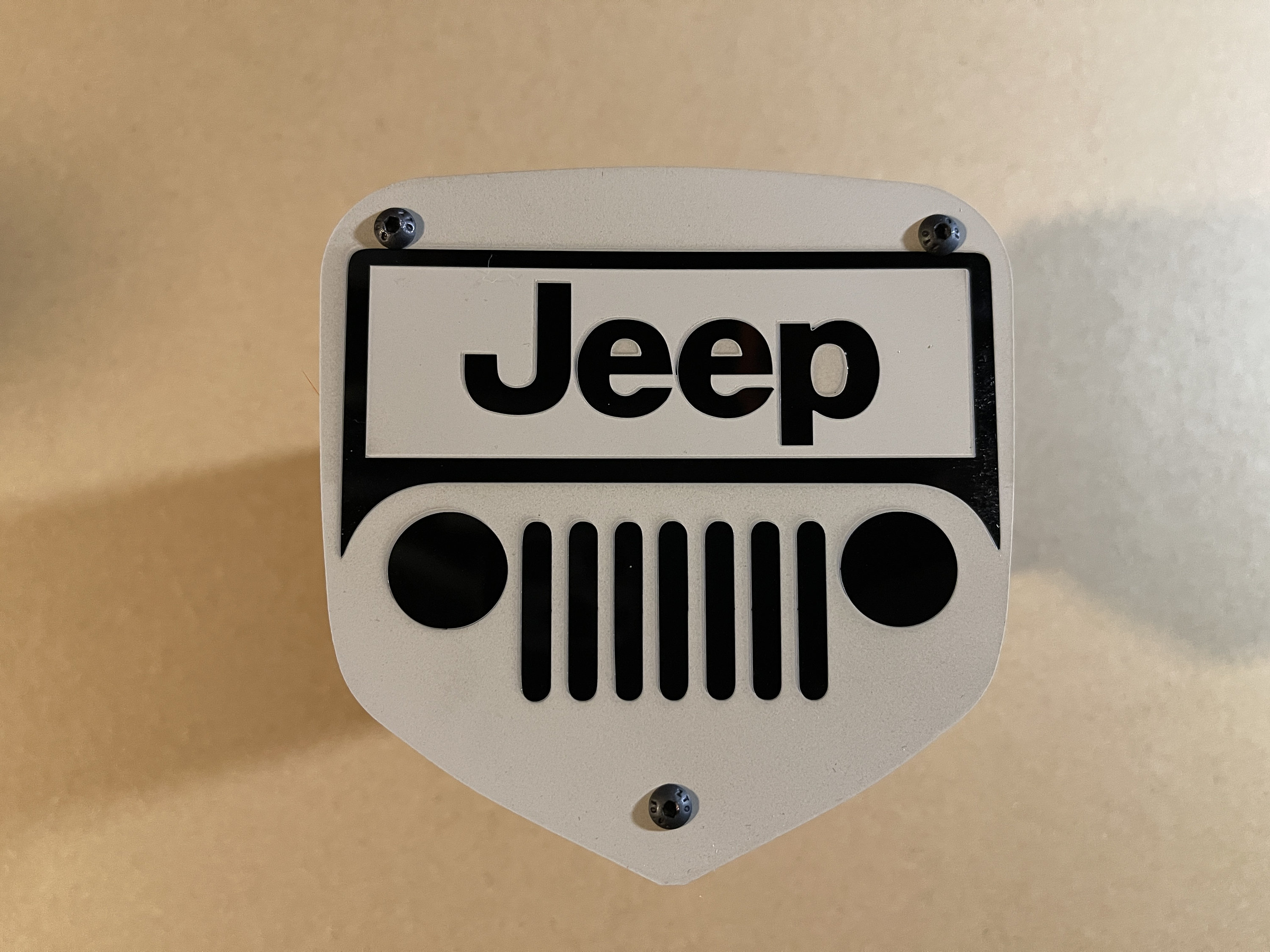 3D Printed and Laser Cut Custom Trailer Hitch Cover full - Etsy