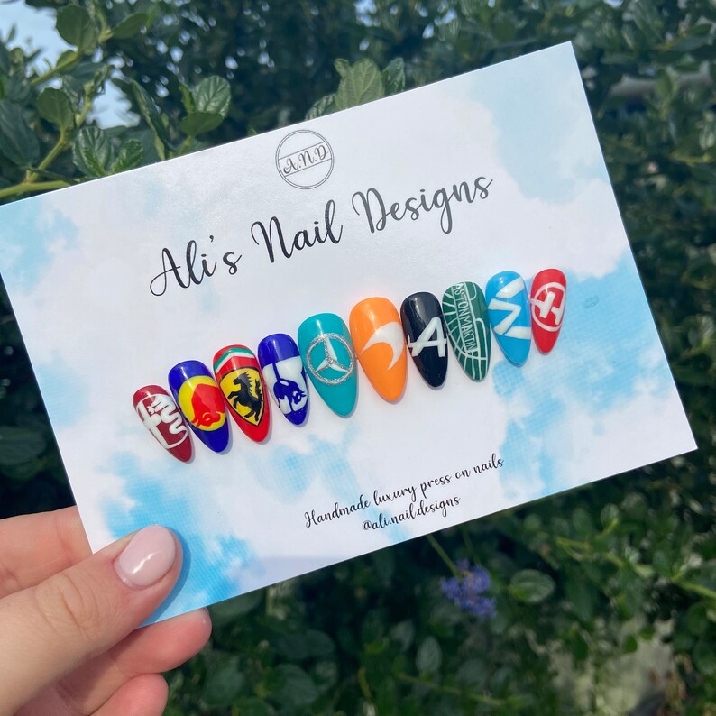 Ultimate F1 Inspired Nails - Etsy