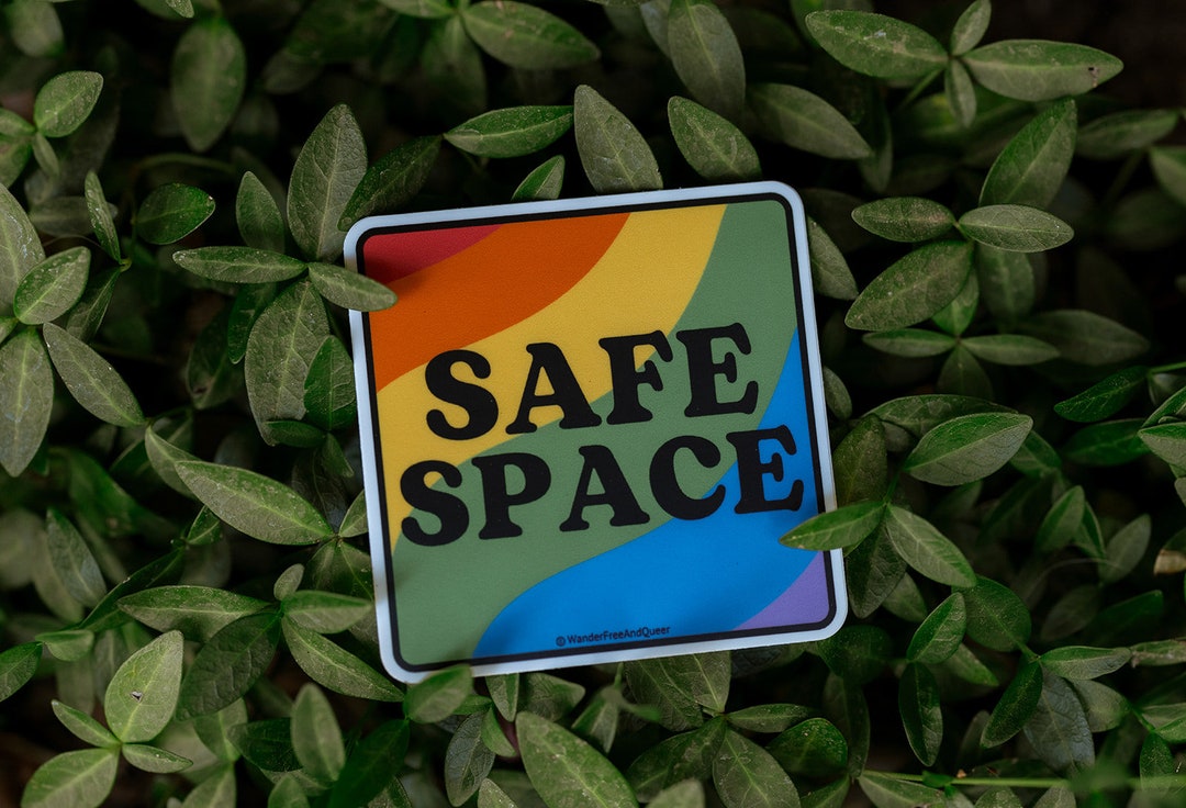 Safe Space Vinyl Sticker | Proud LGBTQ+ Ally Decal | Weatherproof and ...