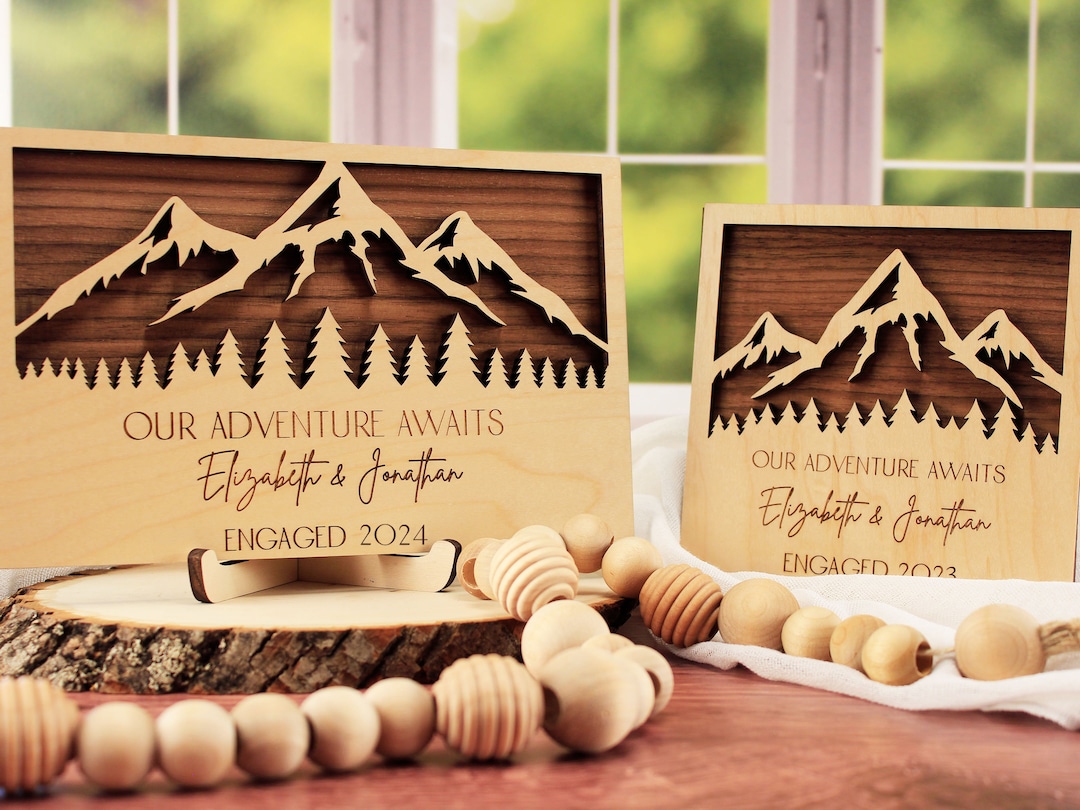 Engagement Gift for Couple Unique, Relationship Gifts, Our Adventure ...