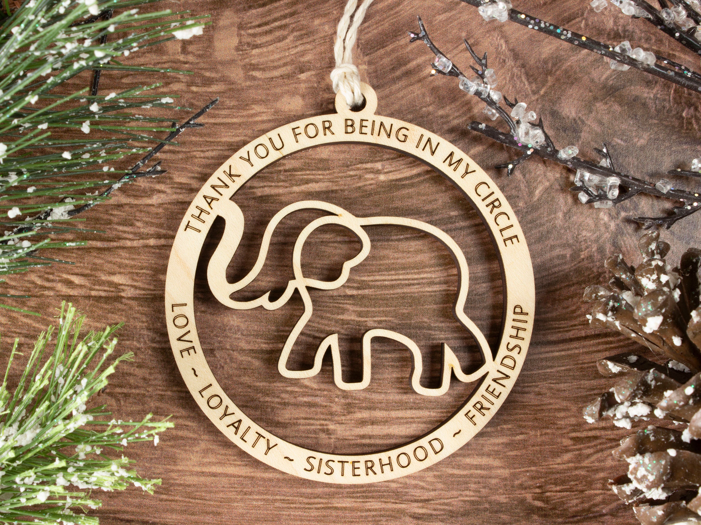 Elephant Friendship Ornament, Friendship Ornament, Sisterhood Gift ...