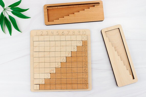 Montessori Wooden Addition Strip Board to 10 Number Strips | Etsy