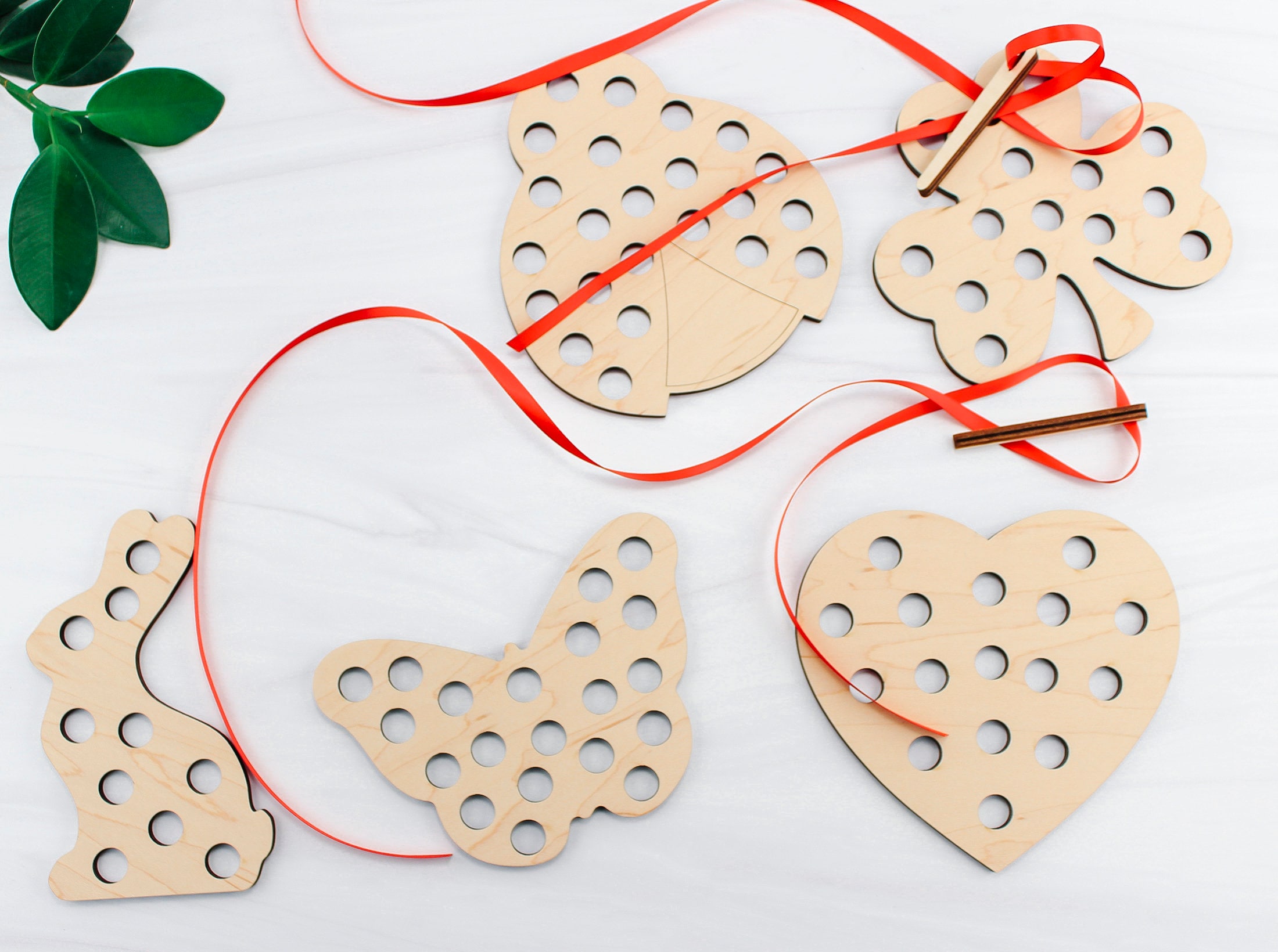 Montessori Fine Motor Lacing Activity Cards Threading Work - Etsy