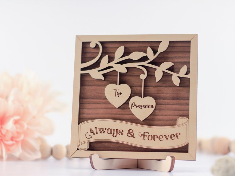 Personalized Wooden Sign Couple Names Wood Sign Custom - Etsy
