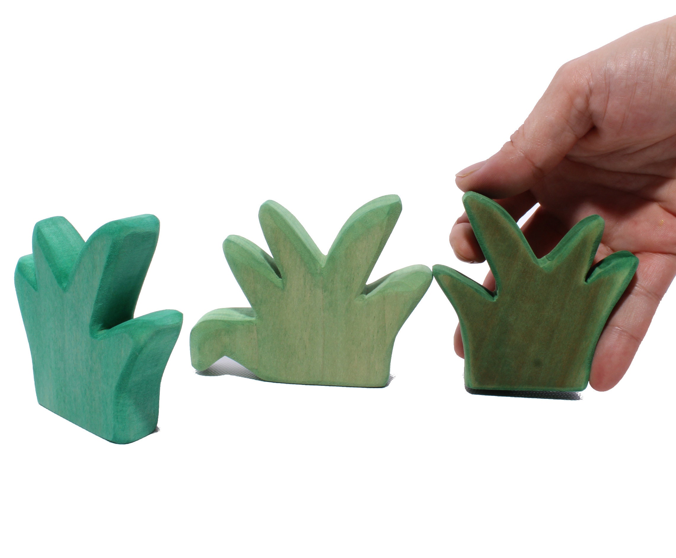 Wooden Grass Playscape Toy 3pc Tall Grass Small World Play Etsy