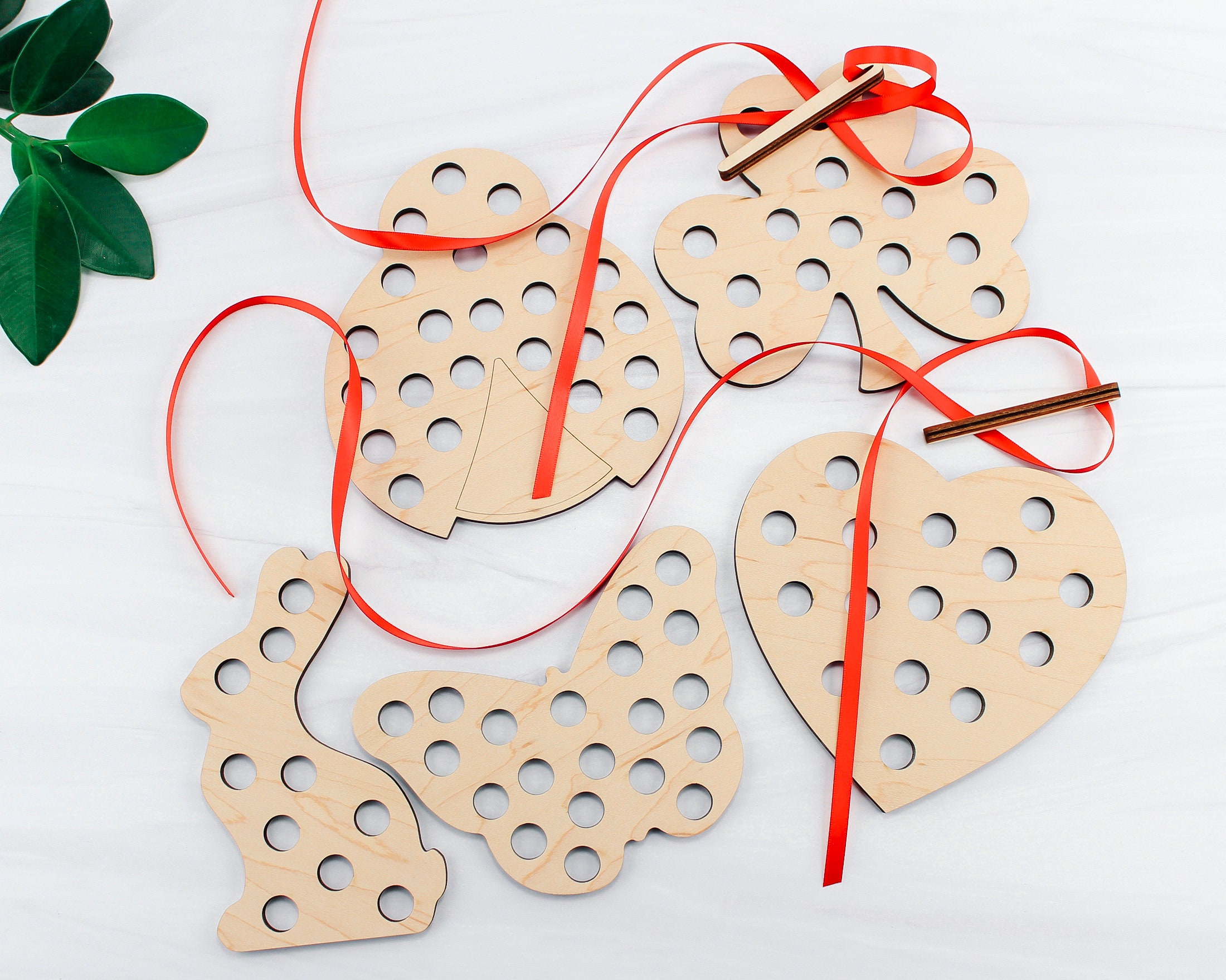 Montessori Fine Motor Lacing Activity Cards Threading Work - Etsy