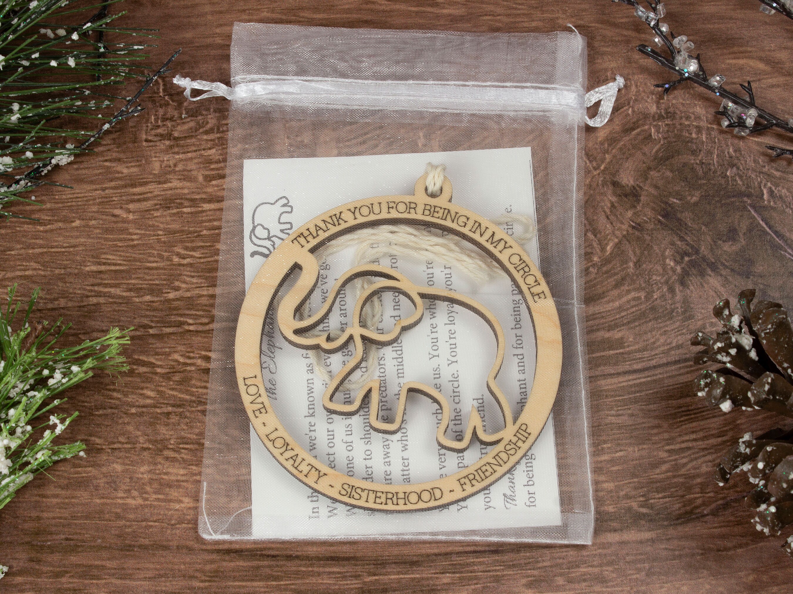 Elephant Friendship Ornament, Friendship Ornament, Sisterhood Gift ...