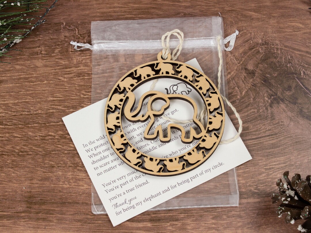 Elephant Friendship Ornament, Friendship Ornament, Sisterhood Gift ...