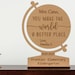 Globe Desk Sign for Teacher Personalized Wood Keepsake - Etsy
