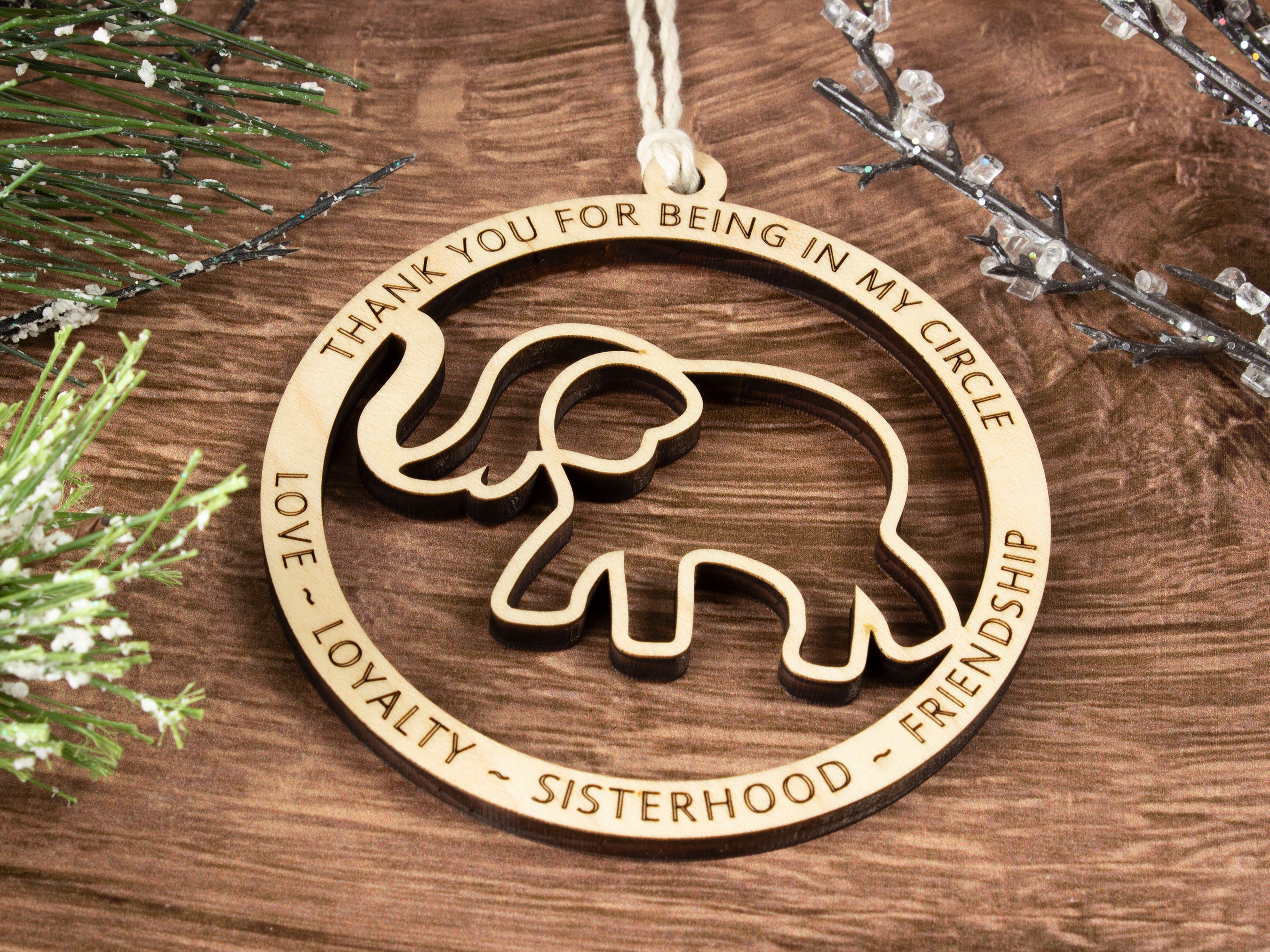 Elephant Friendship Ornament, Friendship Ornament, Sisterhood Gift ...