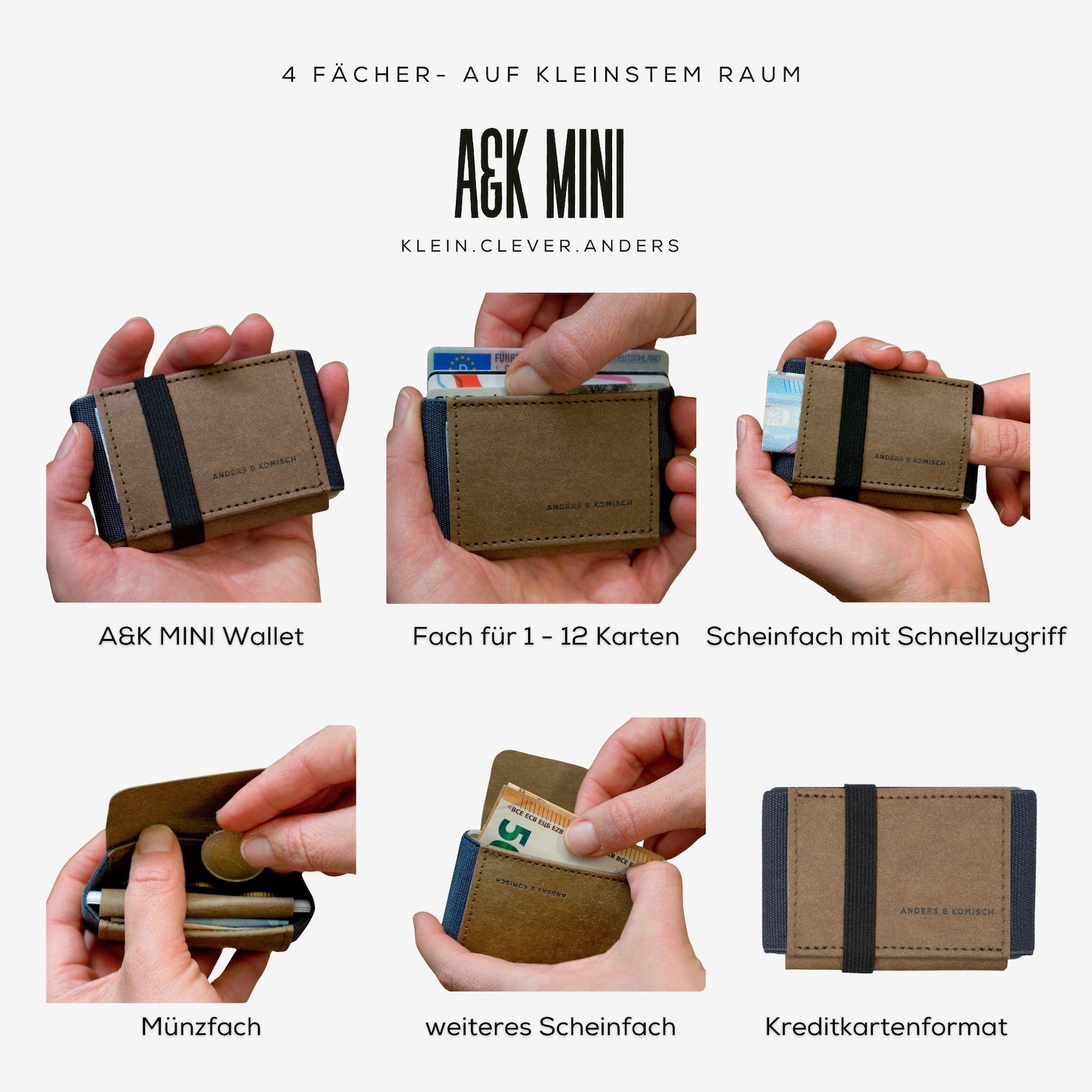 Small Purse With Coin Pocket Mini-slim Wallet for Women and Men With ...