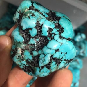 Raw Turquoise Crystal Specimen Natural Blue Mineral Stone - Etsy